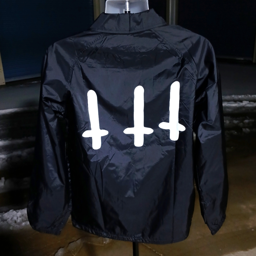Brand New Triple Upside-Down Cross Jacket Size Mens S… - Gem